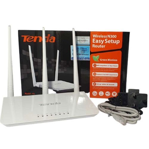 Tenda Superfast Longrange N300 300Mbps WiFi Router - GILTECH
